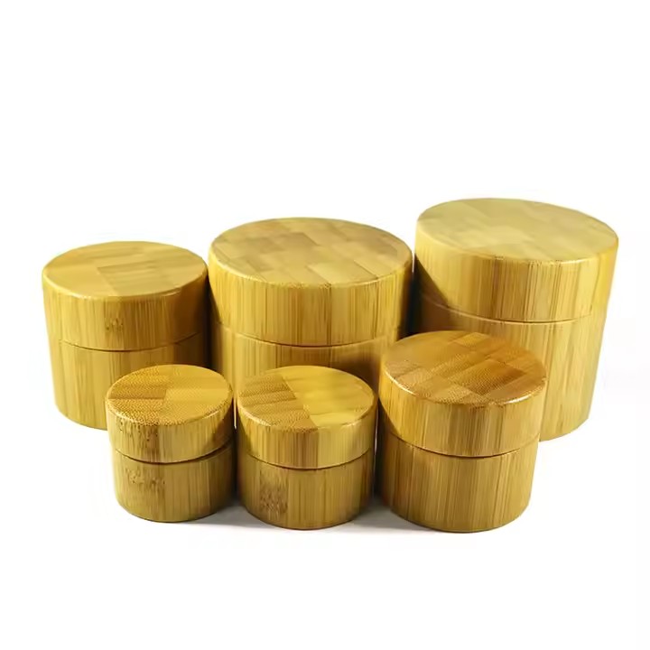 Environmental Cream Cosmetic Jar 5g 15g 30g 50g 100g Bamboo Wooden ...